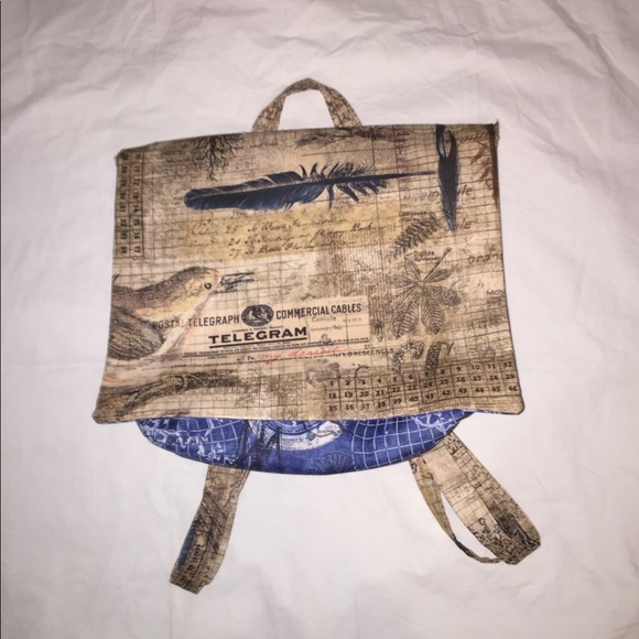 Bags | Handstitched Telegram Backpack Purse | Poshmark